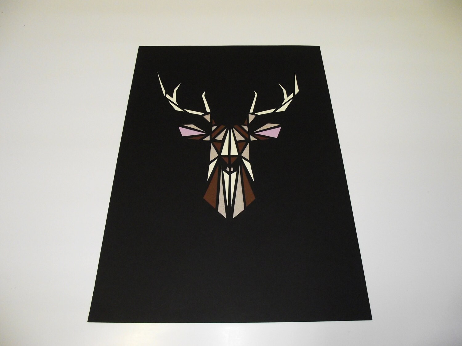 A4 Hand Cut Stag Paper Cut - Etsy