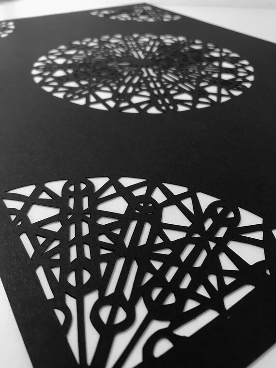 Art & Collectibles Mixed Media & Collage Paper A3 Hand Cut Abstract ...