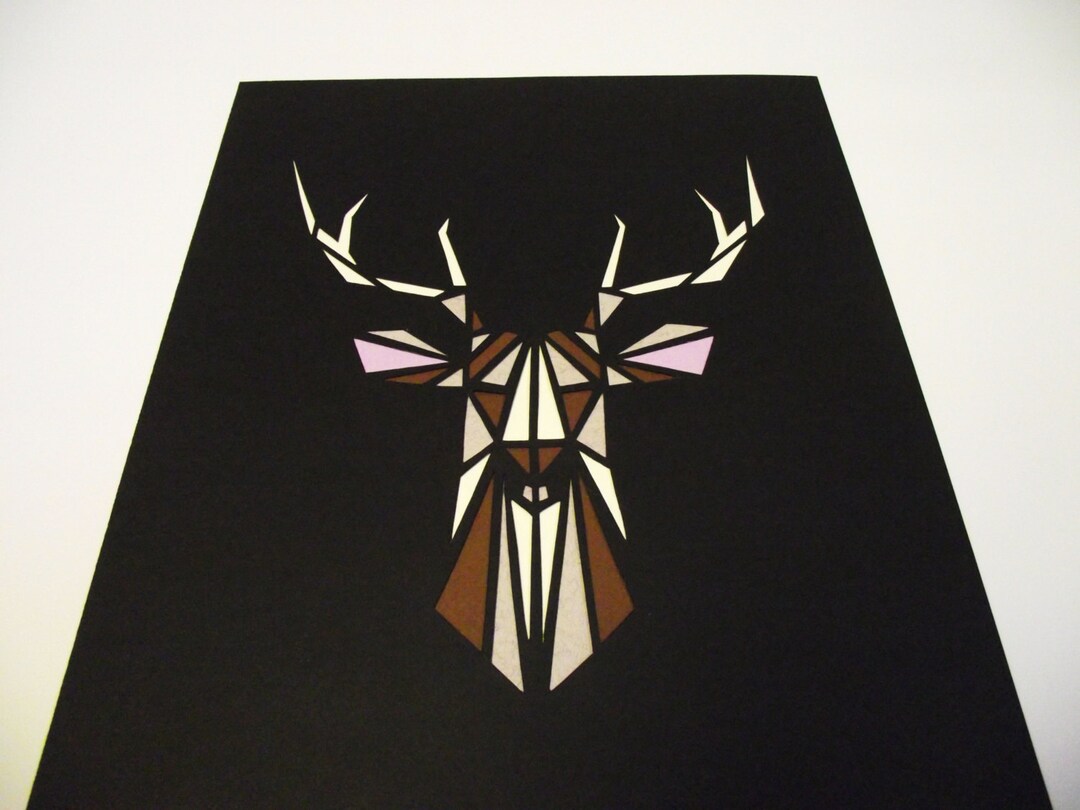 A4 Hand Cut Stag Paper Cut - Etsy