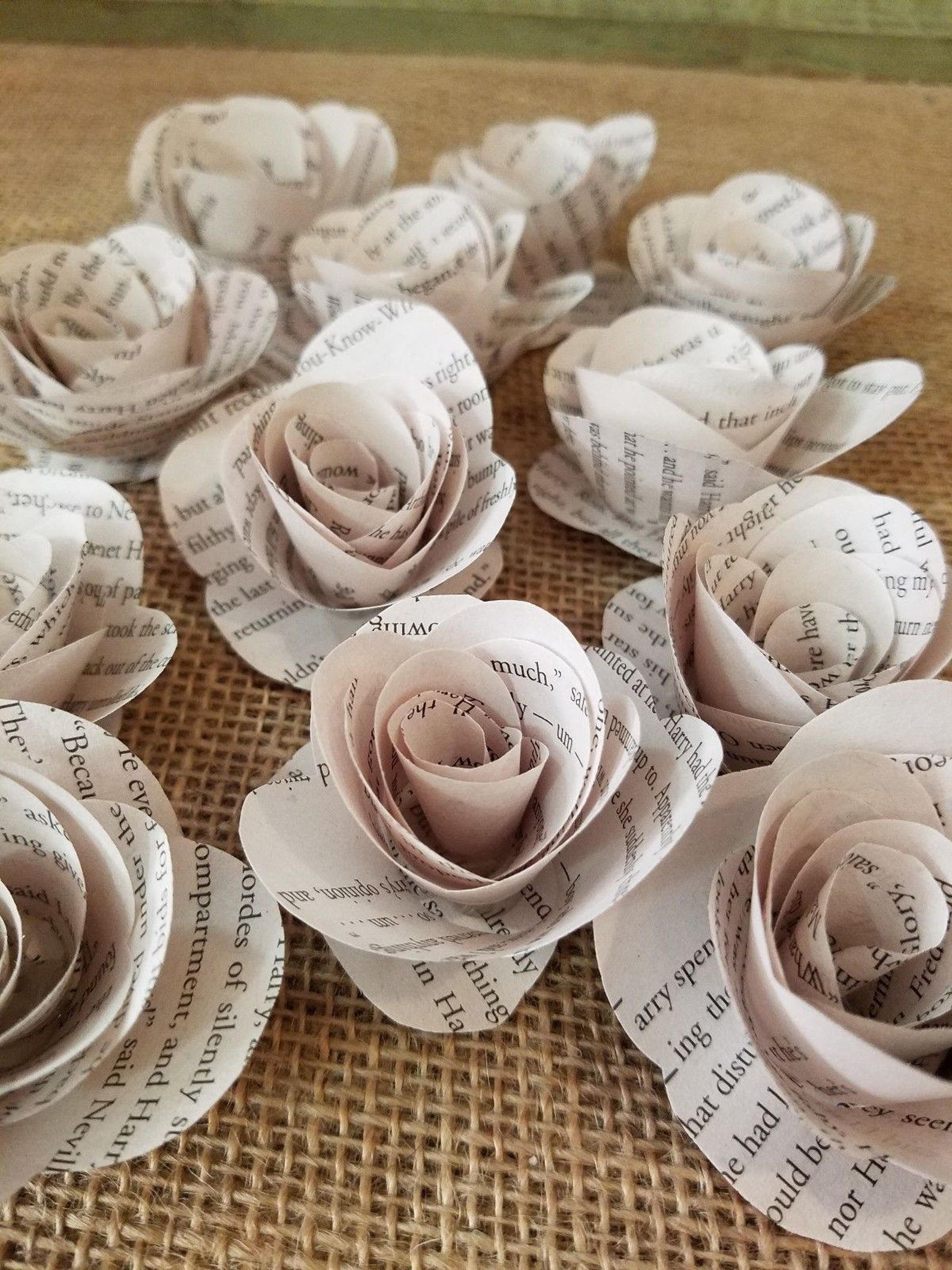 2 Dozen Sci Fi Book Page Flowers 24 Paper Roses No Stems - Etsy