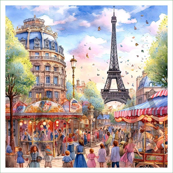 Paris Quilt Panel - Etsy