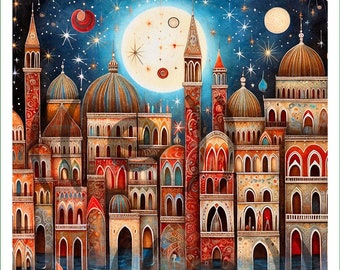 Fabric Panel - DI (8) - World Cities - Prague - Czech Republic. for ...