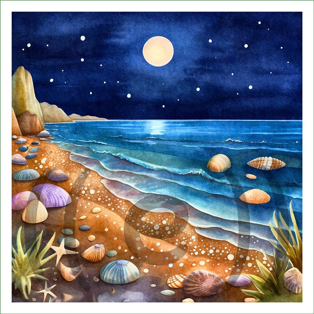 Fabric Panel - DI (99) - Sea Shores. for Sewing, Patchwork, Quilting ...