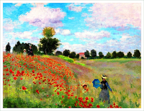 Fabric Panel Claude Monet 40 V.b. for Sewing Patchwork | Etsy