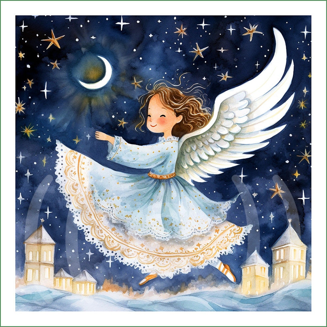Fabric Panel DI 21 Christmas Angel. for Sewing, Patchwork, Quilting ...