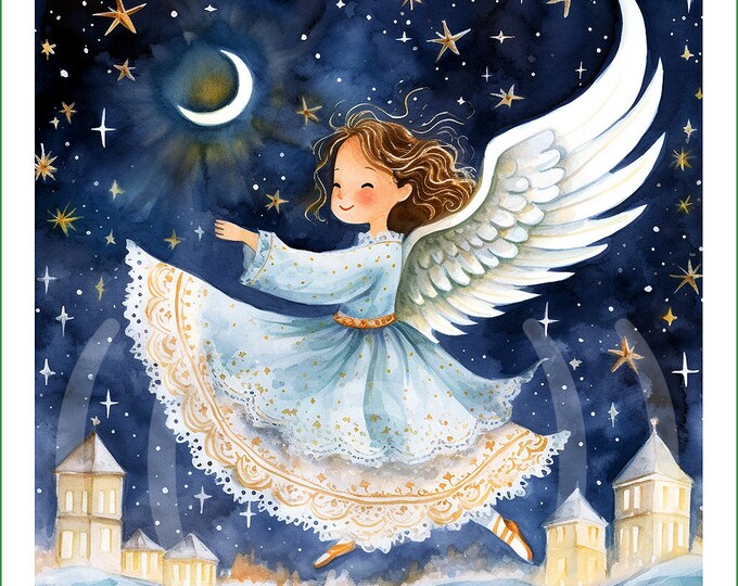 Fabric Panel DI 21 Christmas Angel. for Sewing, Patchwork, Quilting ...