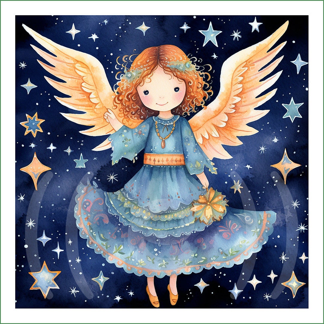 Fabric Panel - DI (22) - Christmas Angel. for Sewing, Patchwork ...