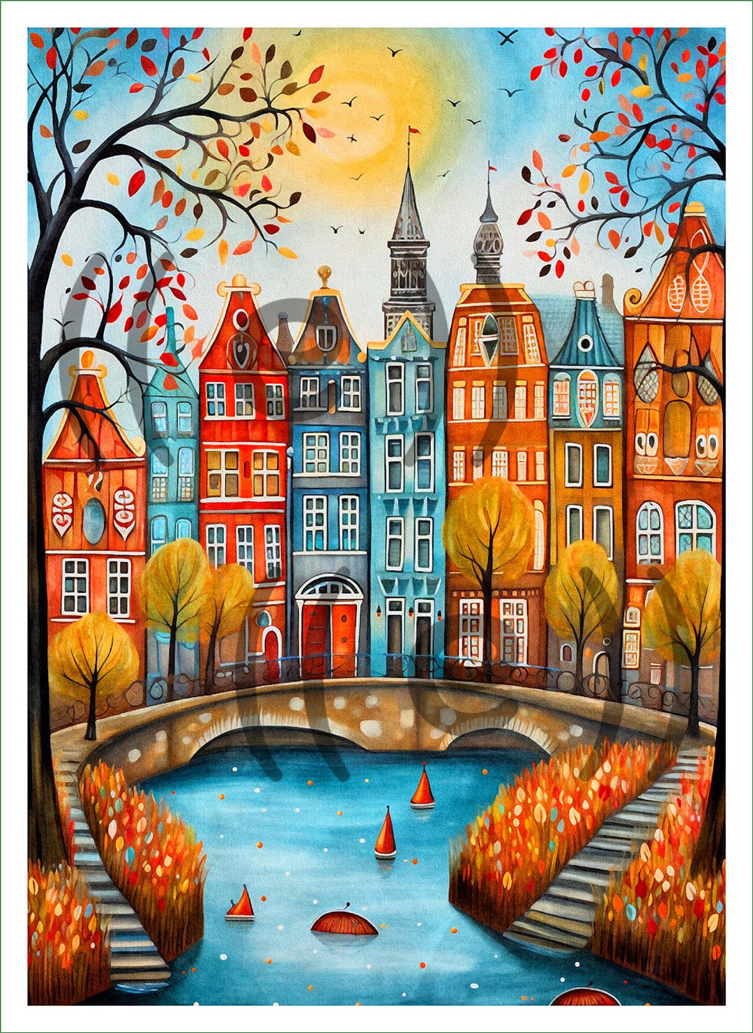 Fabric Panel - DI (1) - World Cities - Amsterdam - the Netherlands. for ...