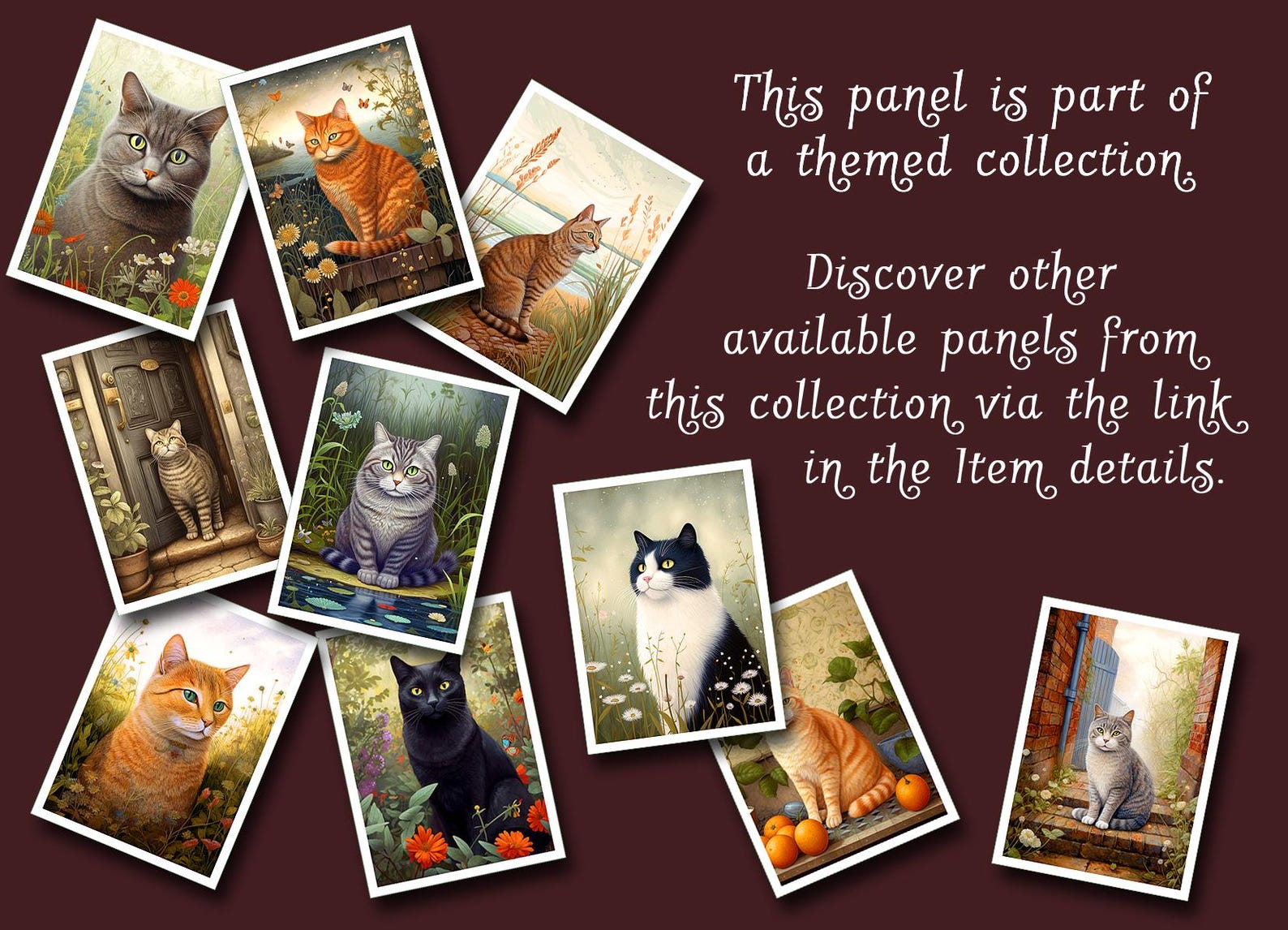 Fabric Panel - DI (128) - Cats. for Sewing, Patchwork, Quilting. Fabric ...