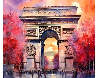 Fabric Panel - DI (187) - Romantic Paris. for Sewing, Patchwork ...