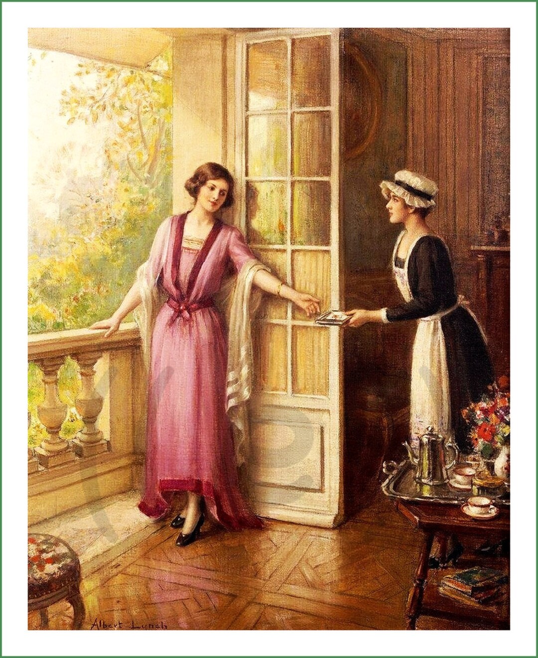 Fabric Panel - Albert Lynch (2). for Sewing, Patchwork, Quilting ...