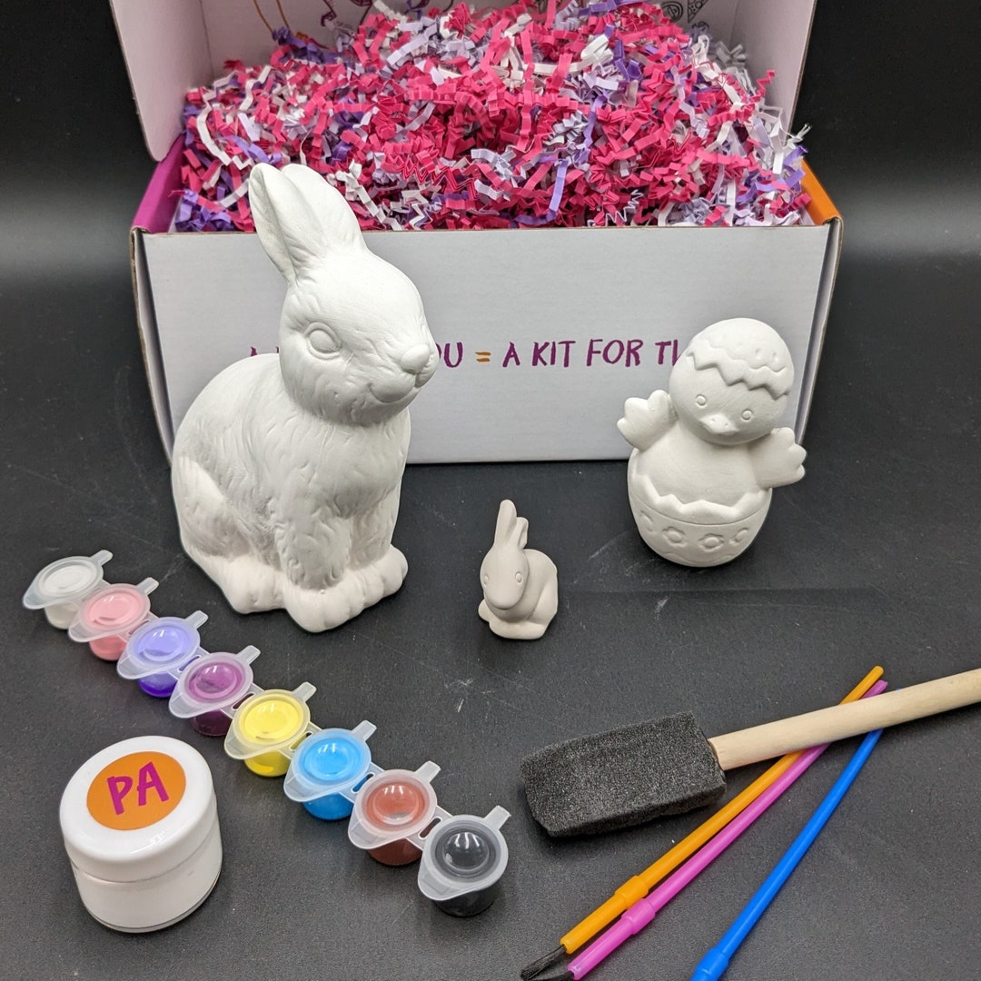 Easter Cuties Pottery Painting Kit - Etsy
