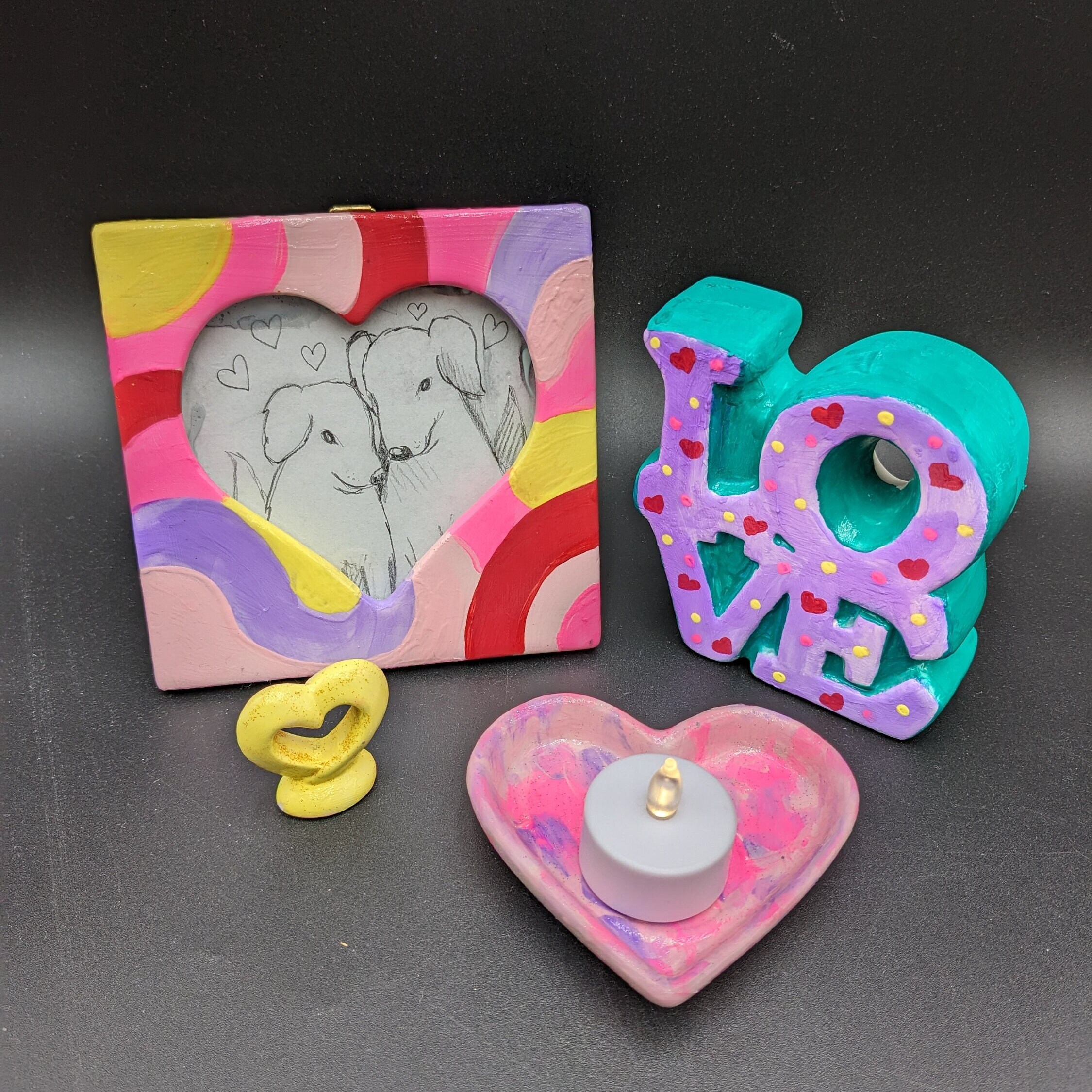 Whole Lotta Love Pottery Painting Kit, Valentines, Date Night, Kids ...