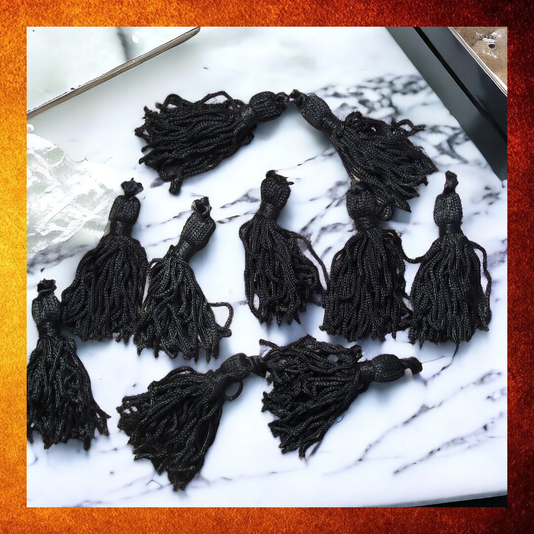 Black Craft Tassels: Sew-on Costume Embellishments, 2.5" Long - 50 Pcs ...