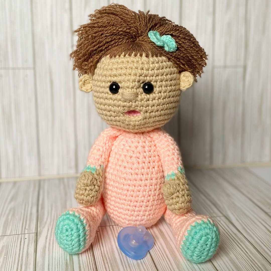 Binky Baby, Crocheted Baby, Baby Doll, Amigurumi - Etsy