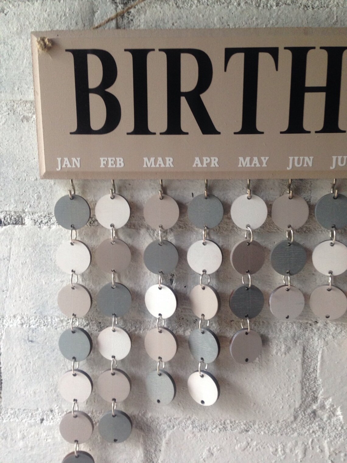 Family birthday diary Birthday Organizer. Wooden calendar | Etsy