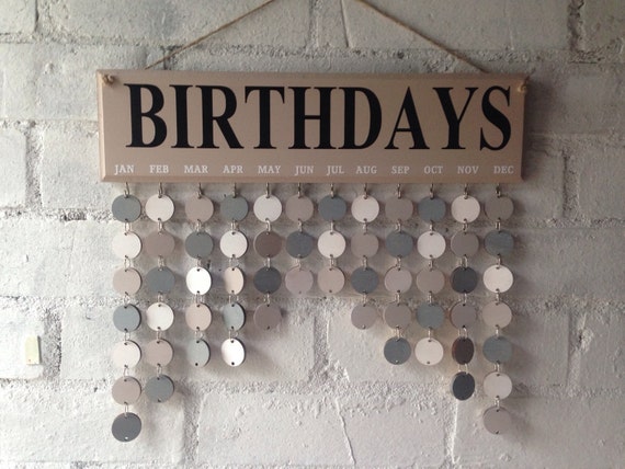 Family Birthday Diary Birthday Organizer. Wooden Calendar - Etsy UK