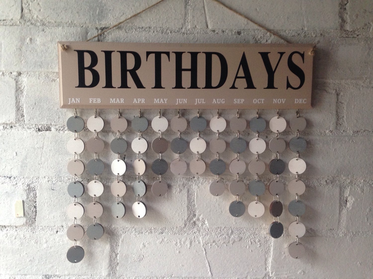 Family birthday diary Birthday Organizer. Wooden calendar | Etsy