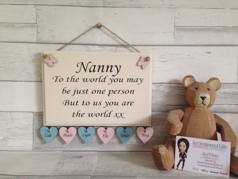 Nanny Quoted Wooden Sign. Great for a Mothers Day Gift. | Etsy