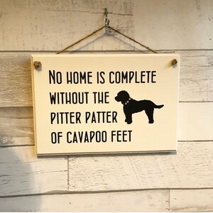 Cavapoo Gift, Dog Lover Sign, Cavapoo Quote, Painted Sign, Dog Owner ...