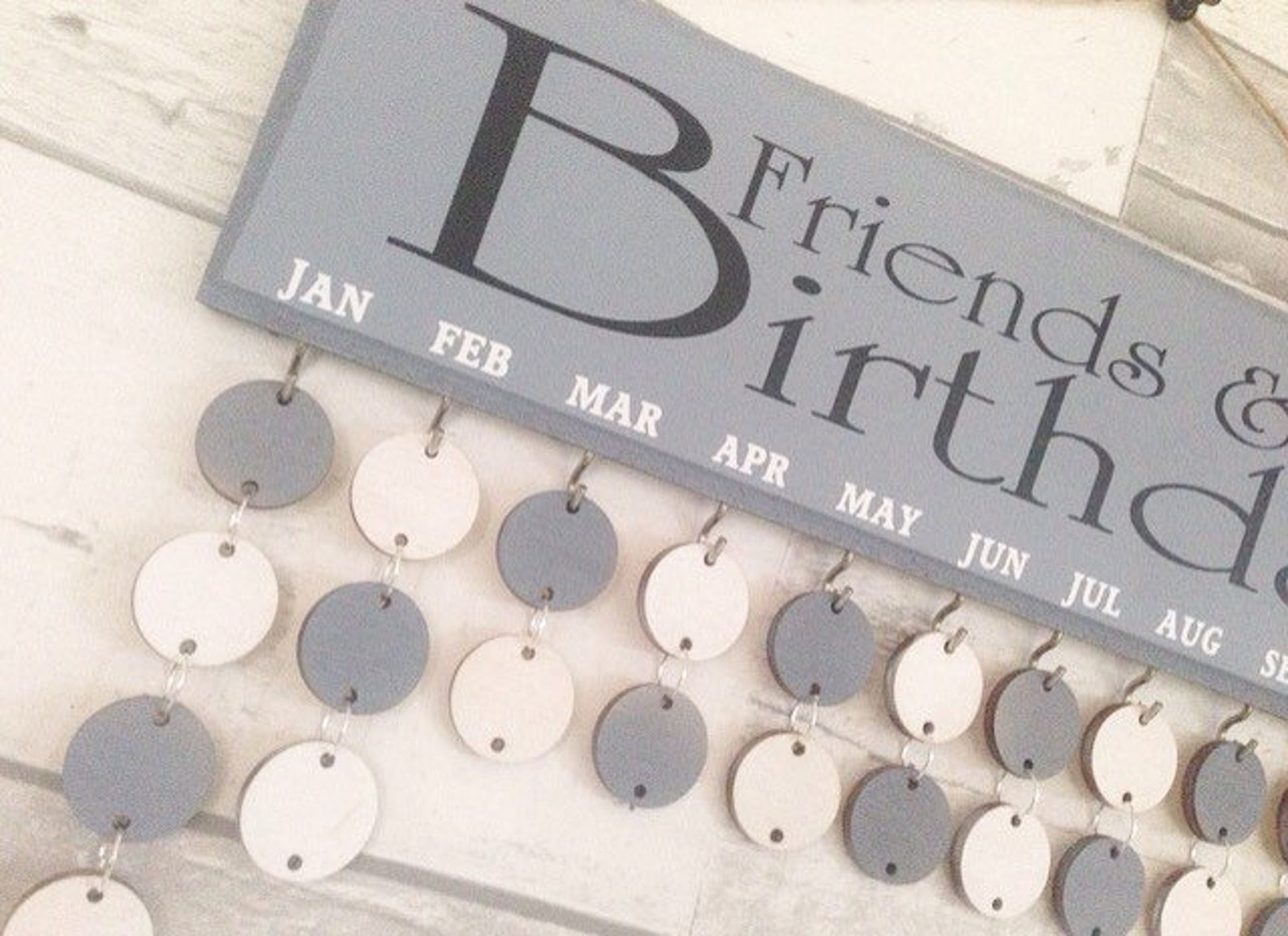 Family Calendar Friends and Family Birthdays Wall Hanging - Etsy