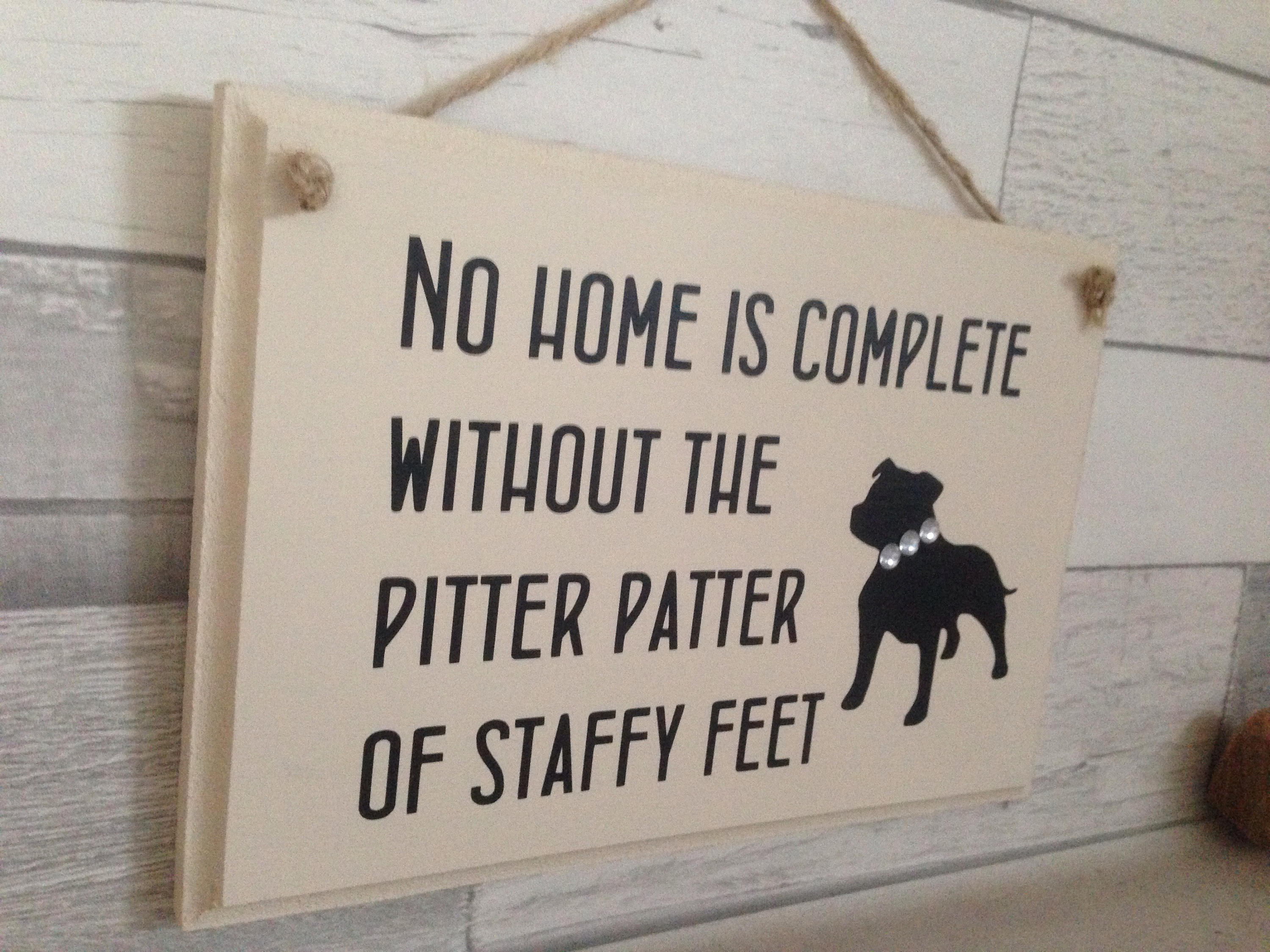 Staffy Lover Gift Dog Lover Sign Staffy Quote Gift for a - Etsy UK