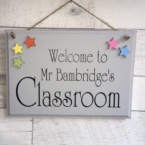 Fun Personalised Classroom Welcome Sign Great for a Newly - Etsy