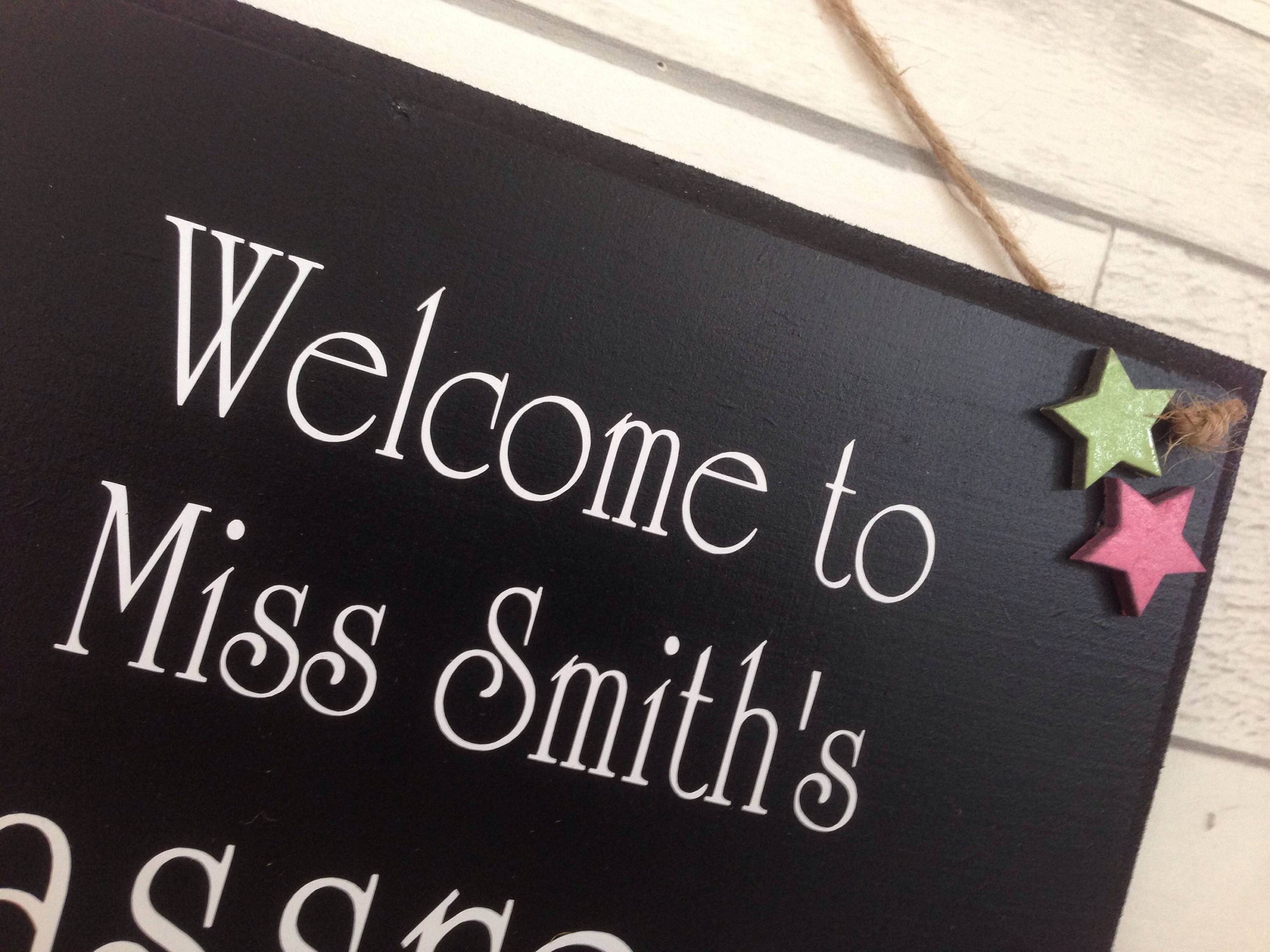 Personalised Classroom Welcome Sign New Teacher Gift Fun - Etsy