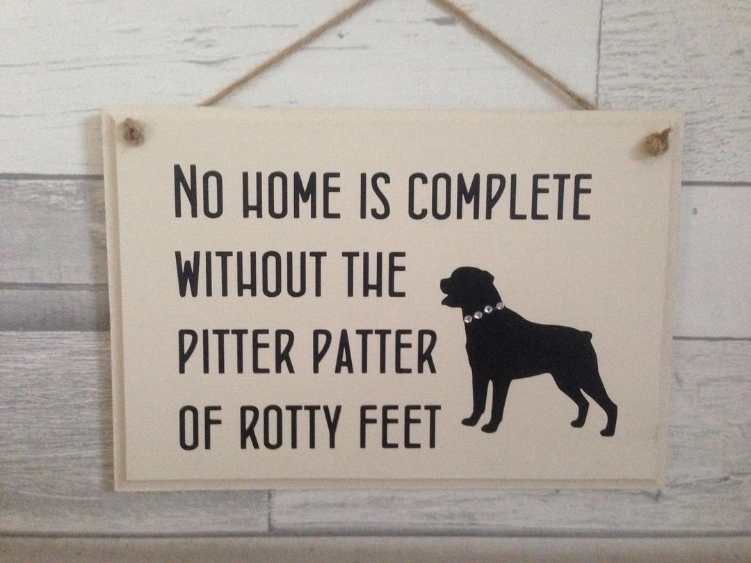 Rottweiler Quote Gift, Painted Sign for a Dog Lover, - Etsy