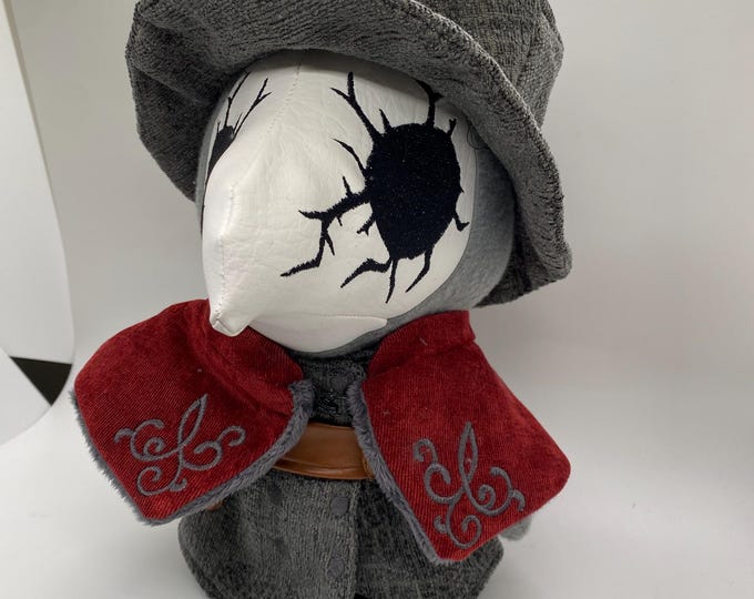 Plague Doctor Plushie- Custom Art Doll - Etsy