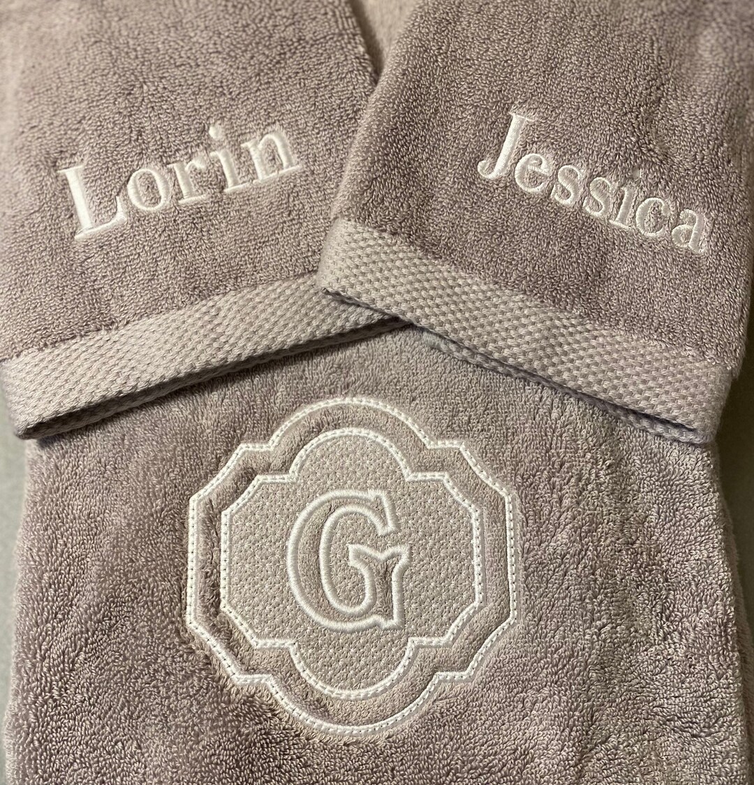 Monogram/personalized Bath Towel, Personalized Towels for Wedding Gifts ...