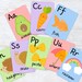 Colourful Alphabet Flashcards for Children, Printable PDF Download ABC ...