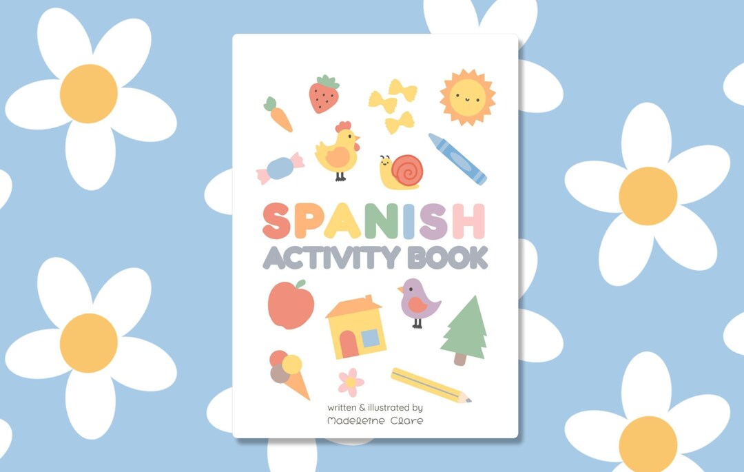 Spanish Learning Printable Activity Book for Children - Etsy