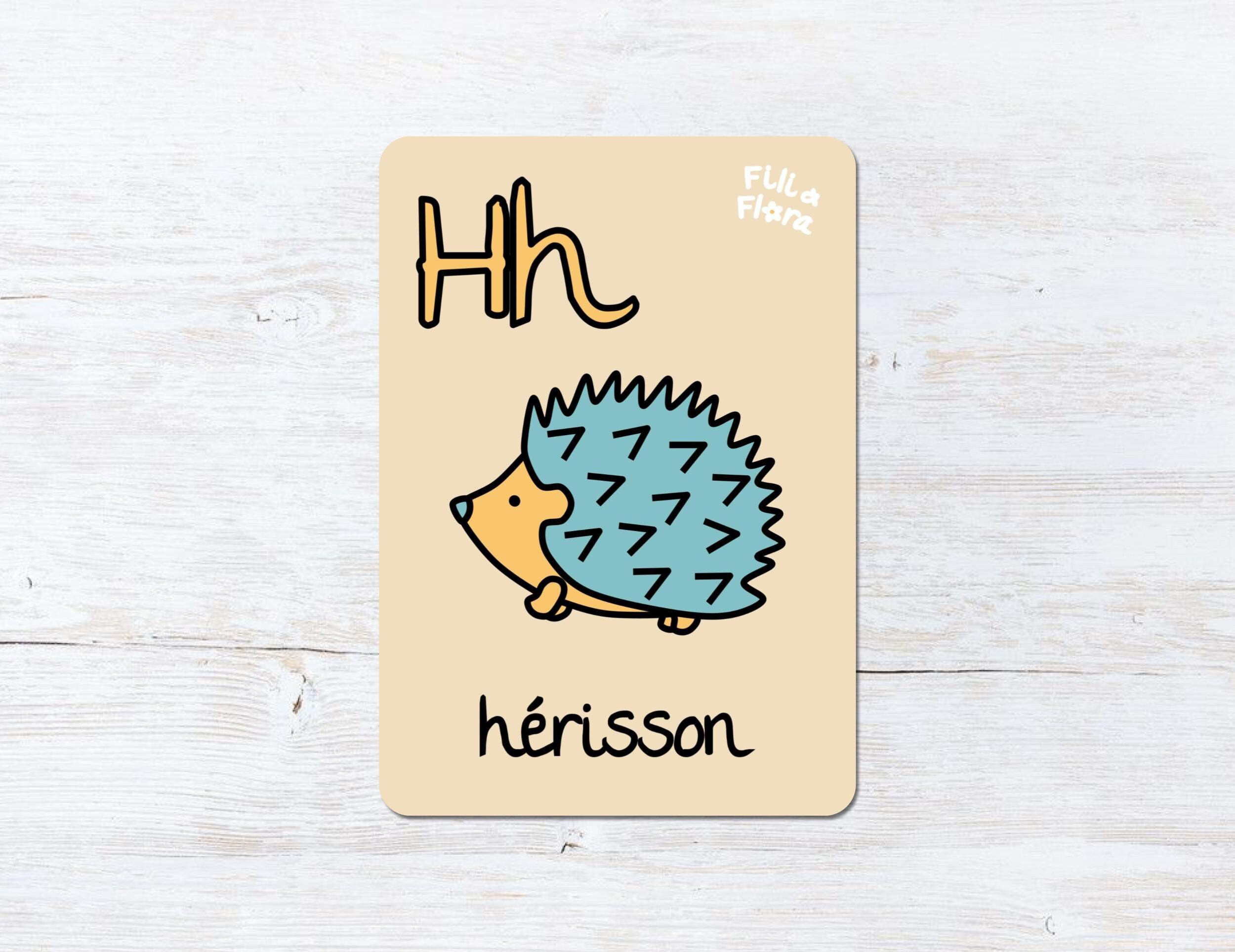 French Alphabet Flashcards Printable Digital PDF Educational - Etsy