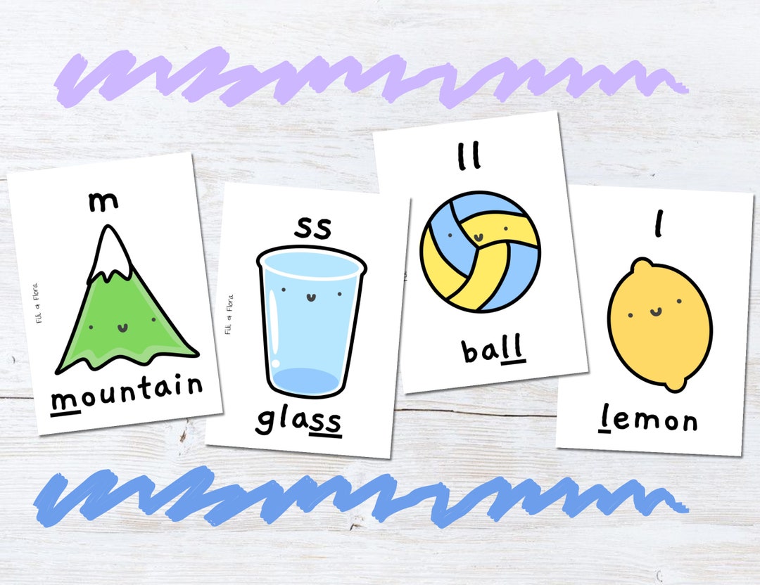 Phonics Phase 2 Sounds Flashcards Printable for Children, Digital ...