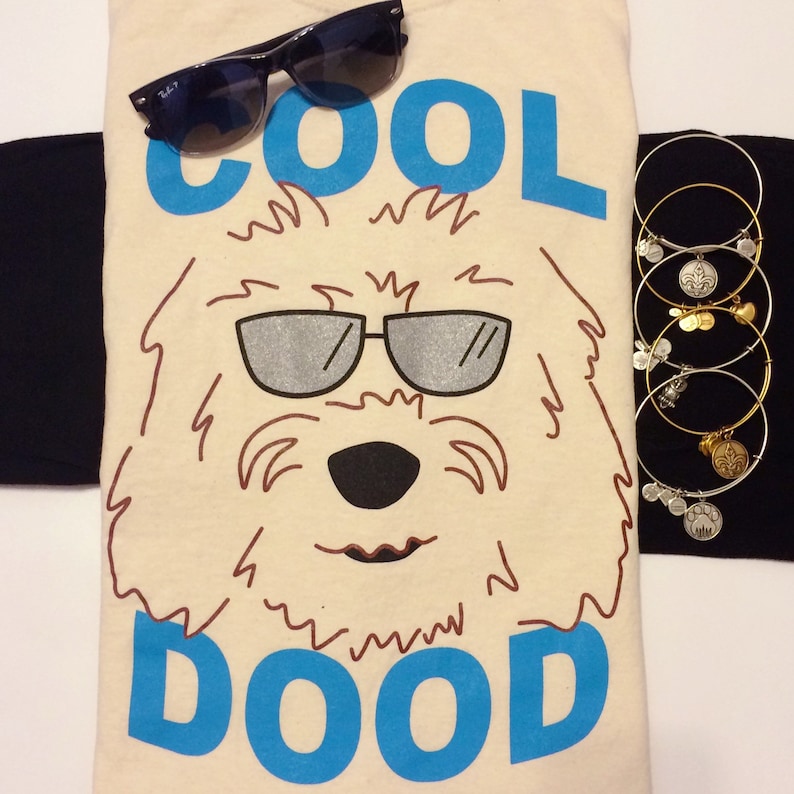T-shirt "cool Dood" Goldendoodle - Labradoodle Dog Design - Etsy