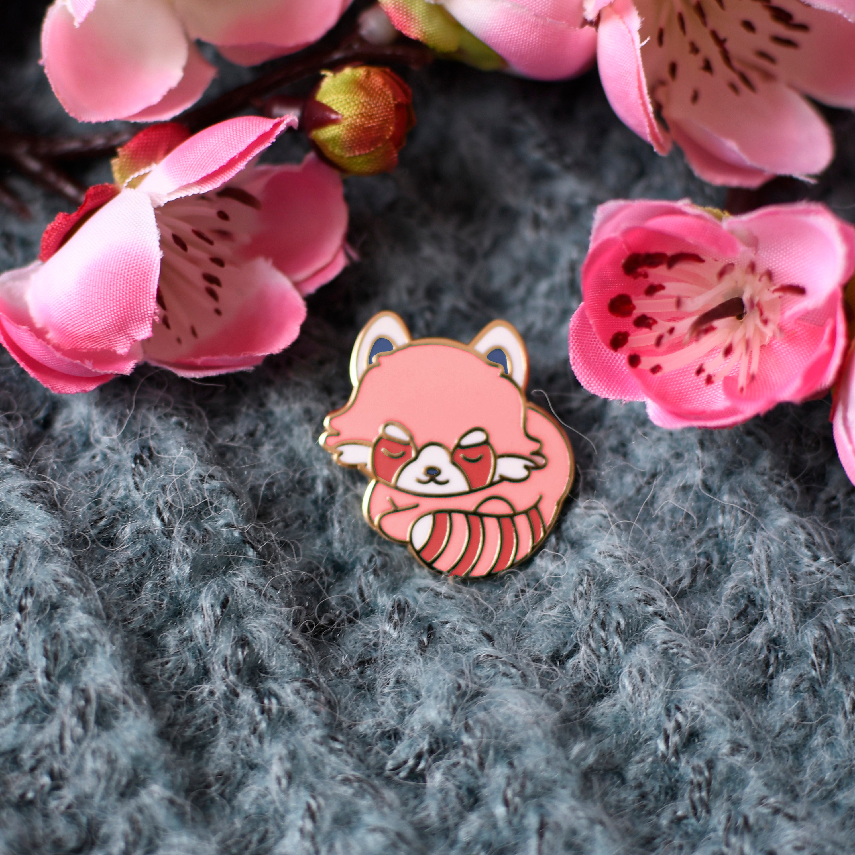 Red Panda Pin for Jackets and More Animal Enamel Pin Cute | Etsy