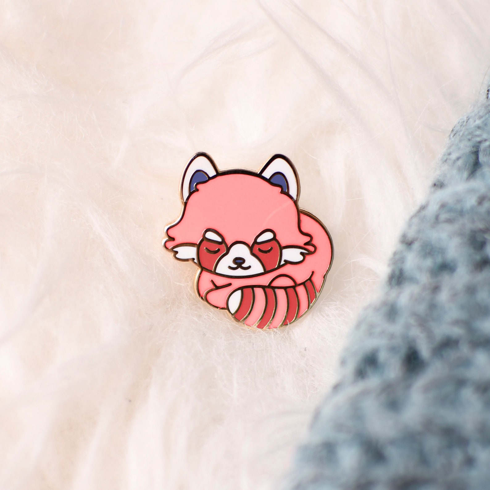 Red Panda Pin for Jackets and More Animal Enamel Pin Cute | Etsy