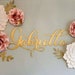 Gold Baby Name Sign Calligraphy Font - Etsy