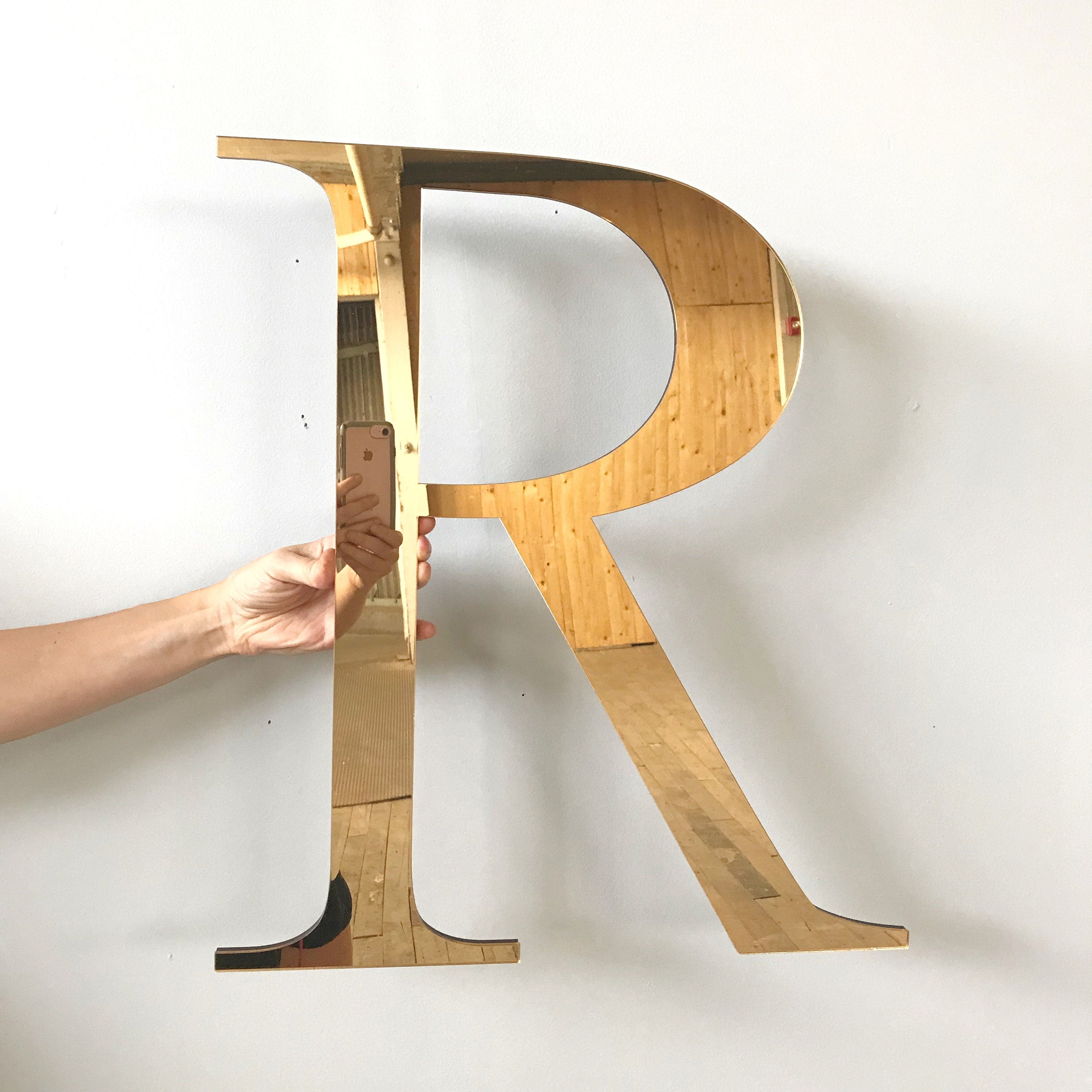 Business Logo Mirror Sign for Indoor Wall Decoration | Etsy