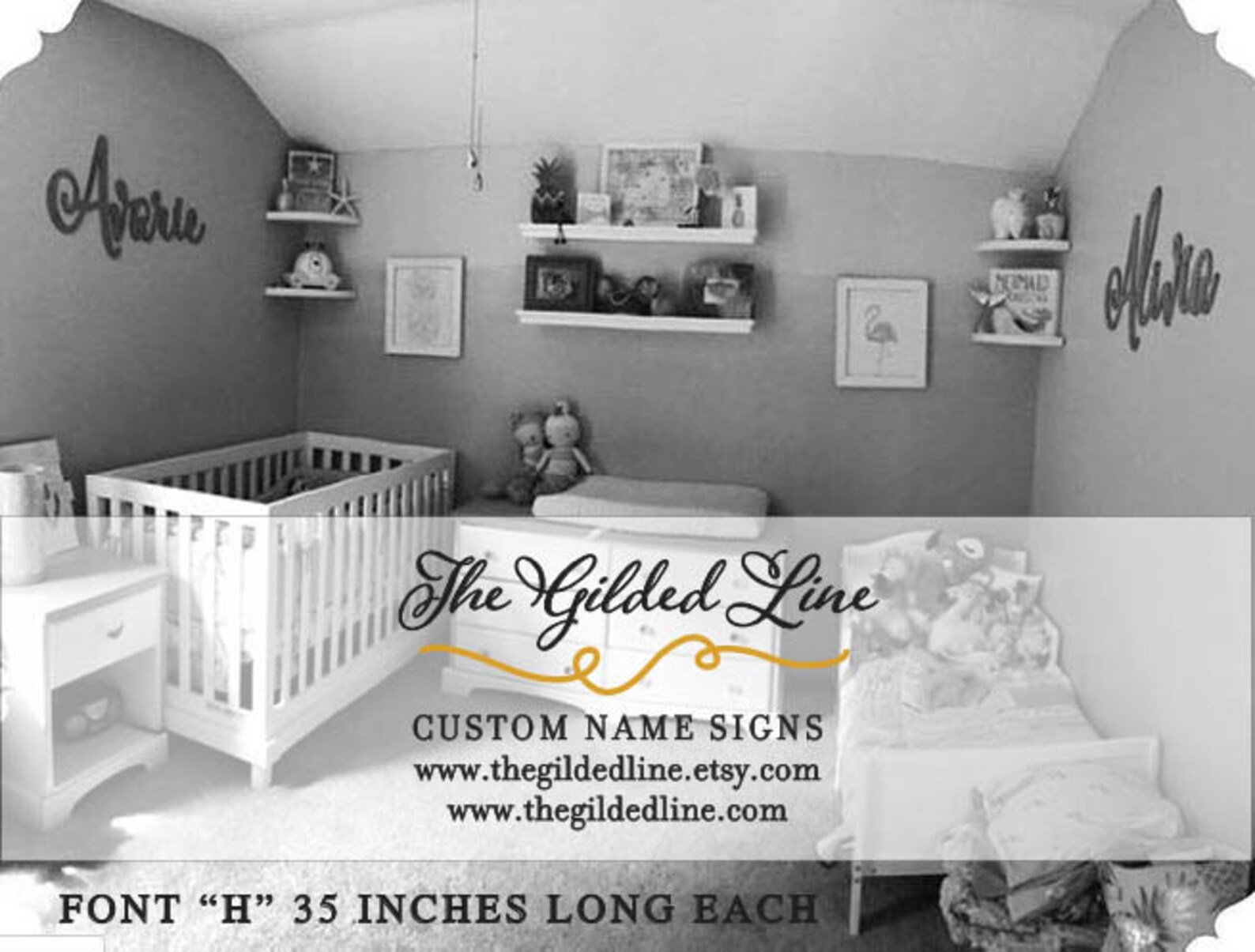 Twin Name Signs for Baby Room or Kids Room - Etsy