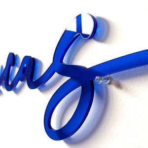 Blue Acrylic Laser Cut Sign for Boy Nursery or Business - Etsy