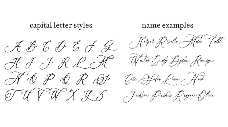 Modern Calligraphy Wall Name Sign, Hand Drawn Style Font - Etsy