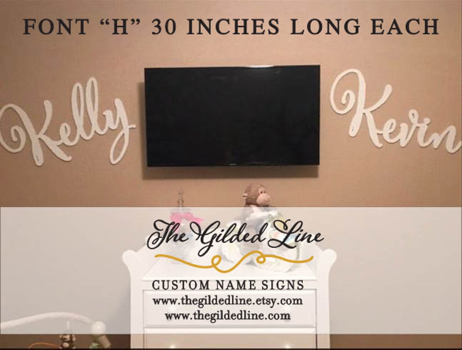 Twin Name Signs for Baby Room or Kids Room - Etsy
