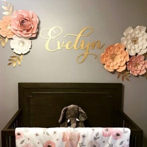 Gold Baby Name Sign Calligraphy Font - Etsy