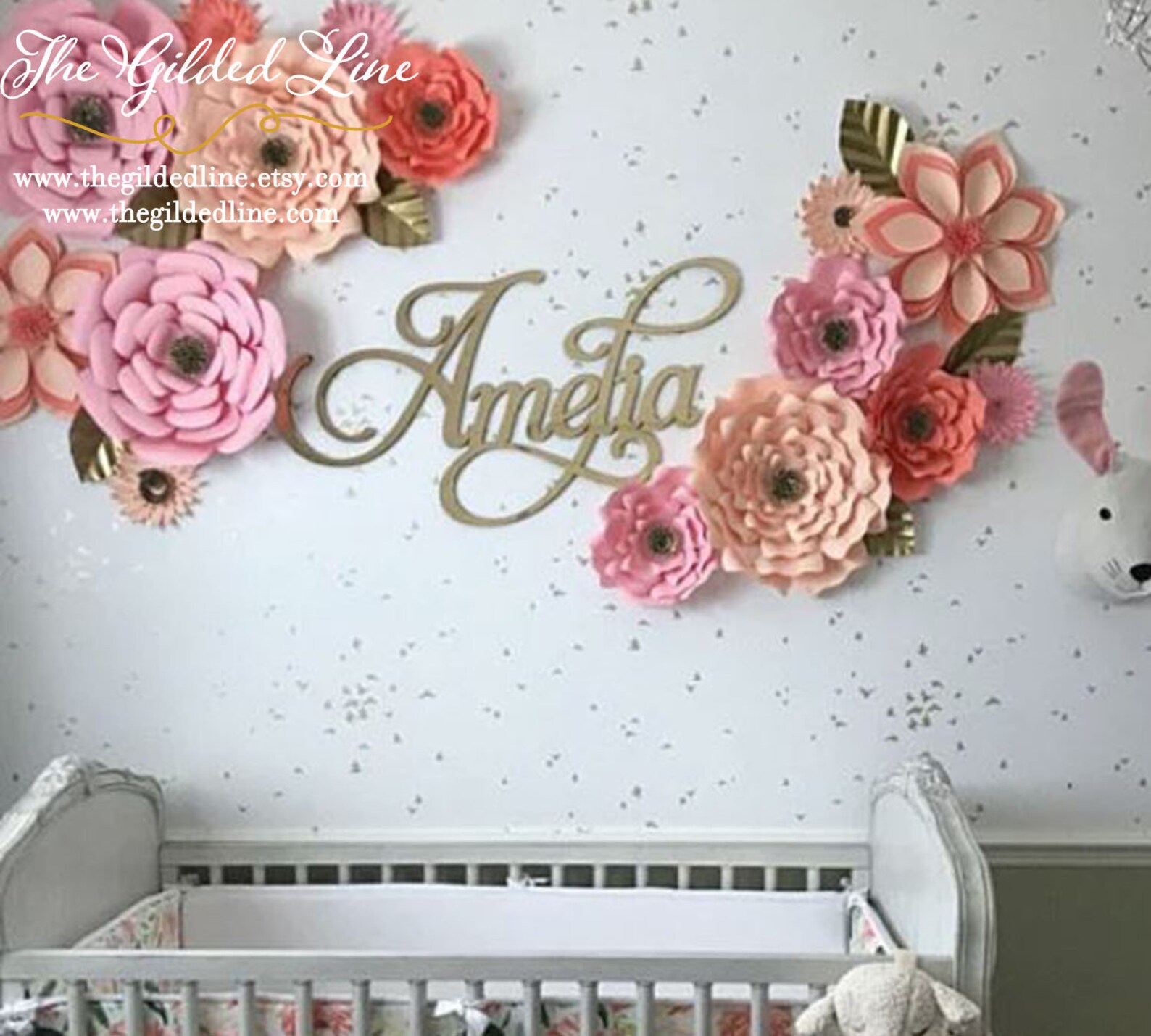 Swirl Font Baby Name Sign for Nursery Wall - Etsy