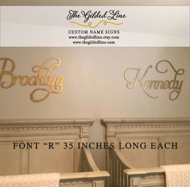 Twin Name Signs for Baby Room or Kids Room - Etsy