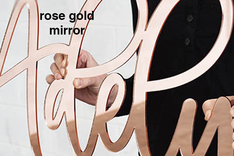 Monogram Calligraphy Wall Letters Gold or Silver Mirror - Etsy