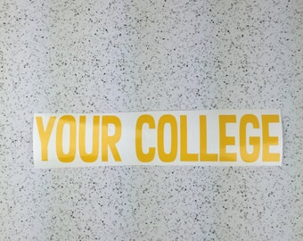College decal | Etsy