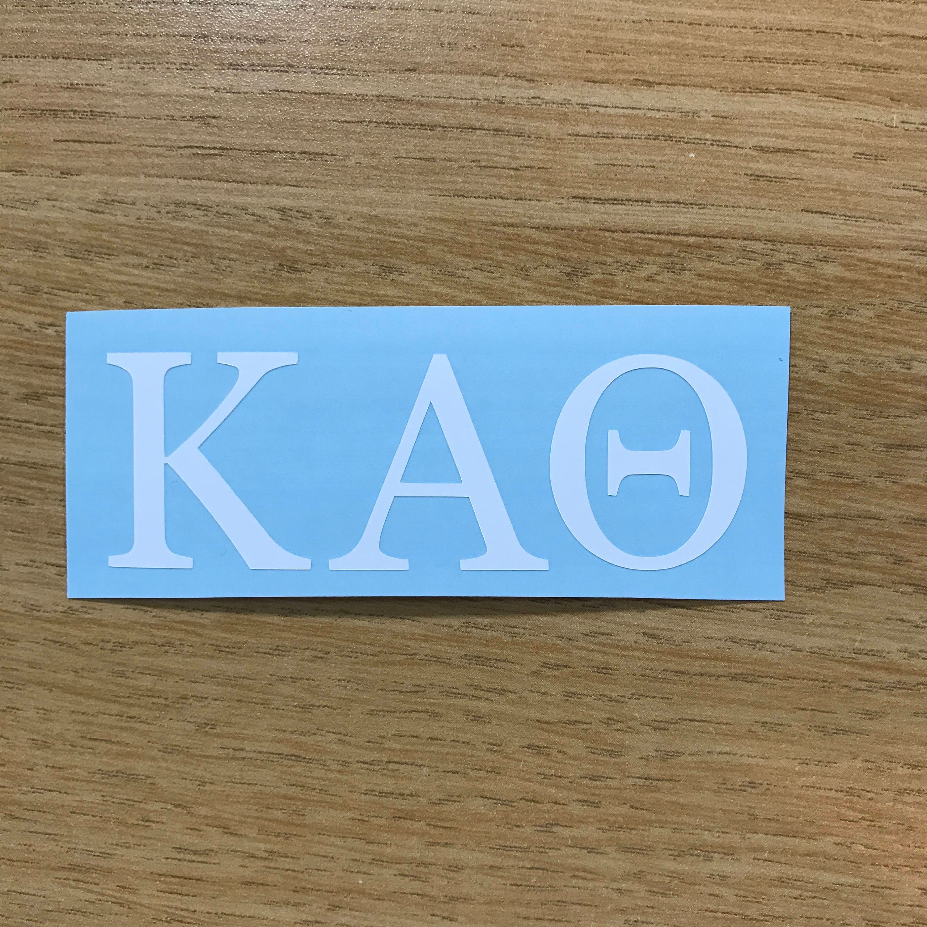 Kappa Alpha Theta Decal Kao Theta Decal Theta Laptop Etsy